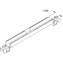 Adjustable Backstop Bar, Stencil Shelf