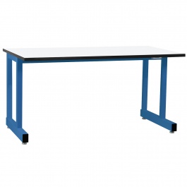 Dewey Series Workbench with 1" Thick Phenolic Resin Top And Square Cut ...