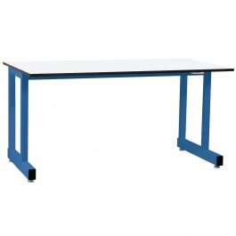 Dewey Series Workbench with 3/4" Thick Phenolic Resin Top And Square ...