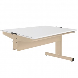 Grant Series Double Sided Add-on Bench with Cleanroom Laminate Top, 24 ...