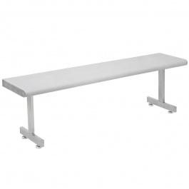 Stainless Steel Gowning Benches - Recessed Legs - Round Front Edge