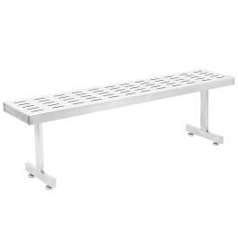Perforated Slotted Pattern Electropolished Gowning Benches-Recessed Legs