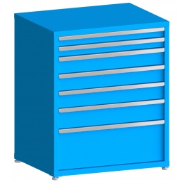 100# Capacity Drawer Cabinet, 3",3",5",5",5",6",12" drawers, 43" H x 36 ...