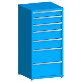 100# Capacity Drawer Cabinet, 5",6",6",8",8",12",12" drawers, 61" H x ...