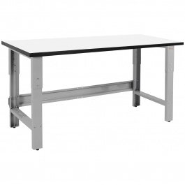Roosevelt Series Workbench with 1" Thick Phenolic Resin Top - White